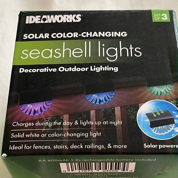 Accents | Solar Color Changing Seashell Lights | Poshmark